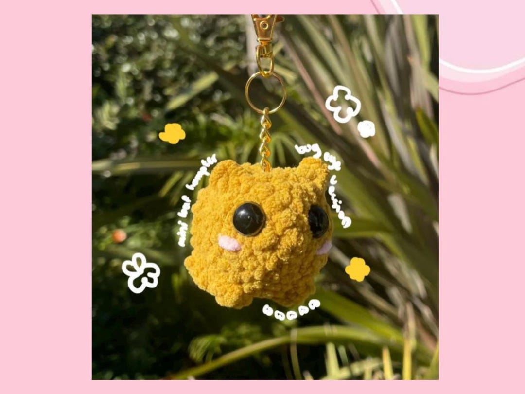 Mini Loaf Hamster Amigurumi Plush Crocheted Keychain Orange - Etsy