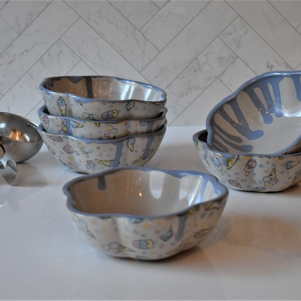 Ceramic Ice Cream Bowls - Etsy
