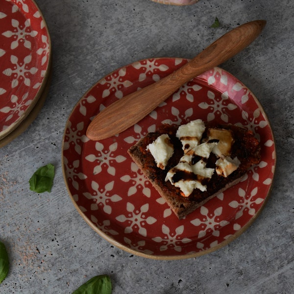 Ceramic Snowflake Plates - Etsy