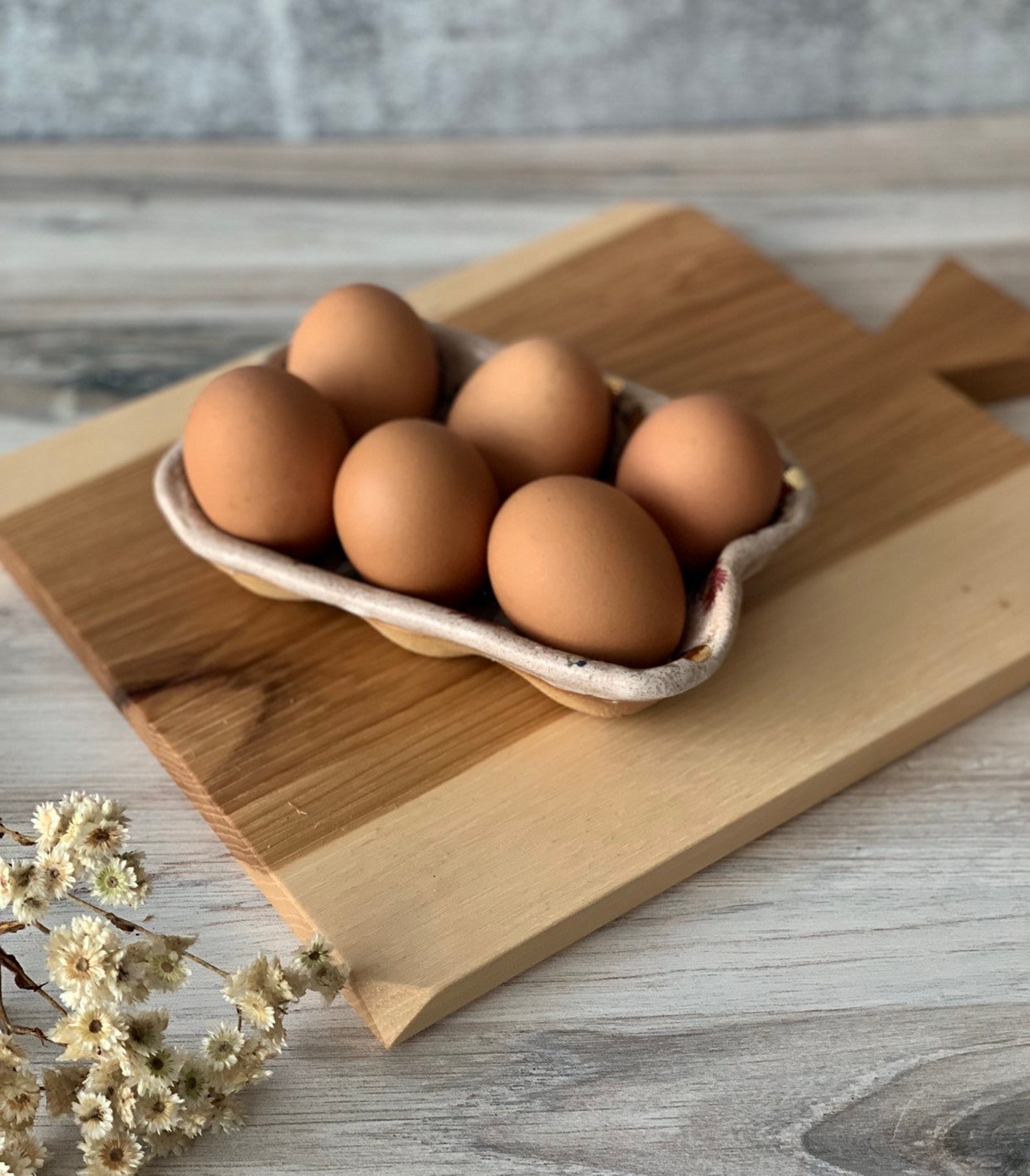 6 Egg Tray Ceramic Egg Tray Housewarming Gift Unique - Etsy