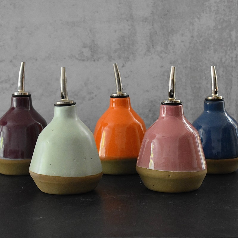 Oil Cruet Ceramic Purple - Etsy