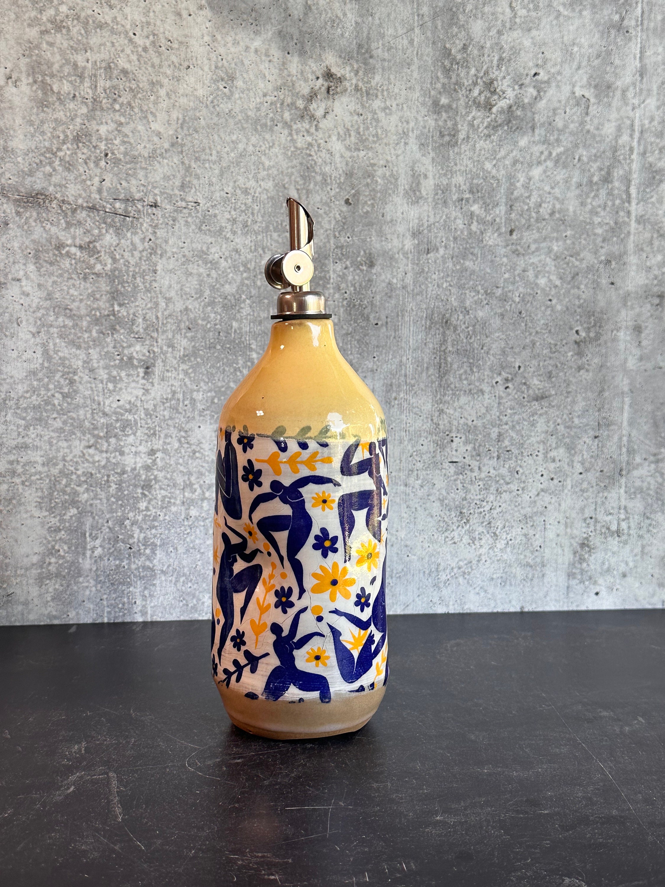 Limited Addition Large Ceramic Oil Bottle, Matisse Inspired Dancing ...