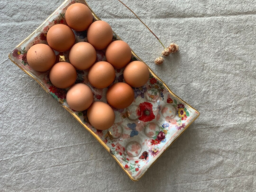 Ceramic Egg Tray Egg Crate Handmade Pottery Housewarming - Etsy