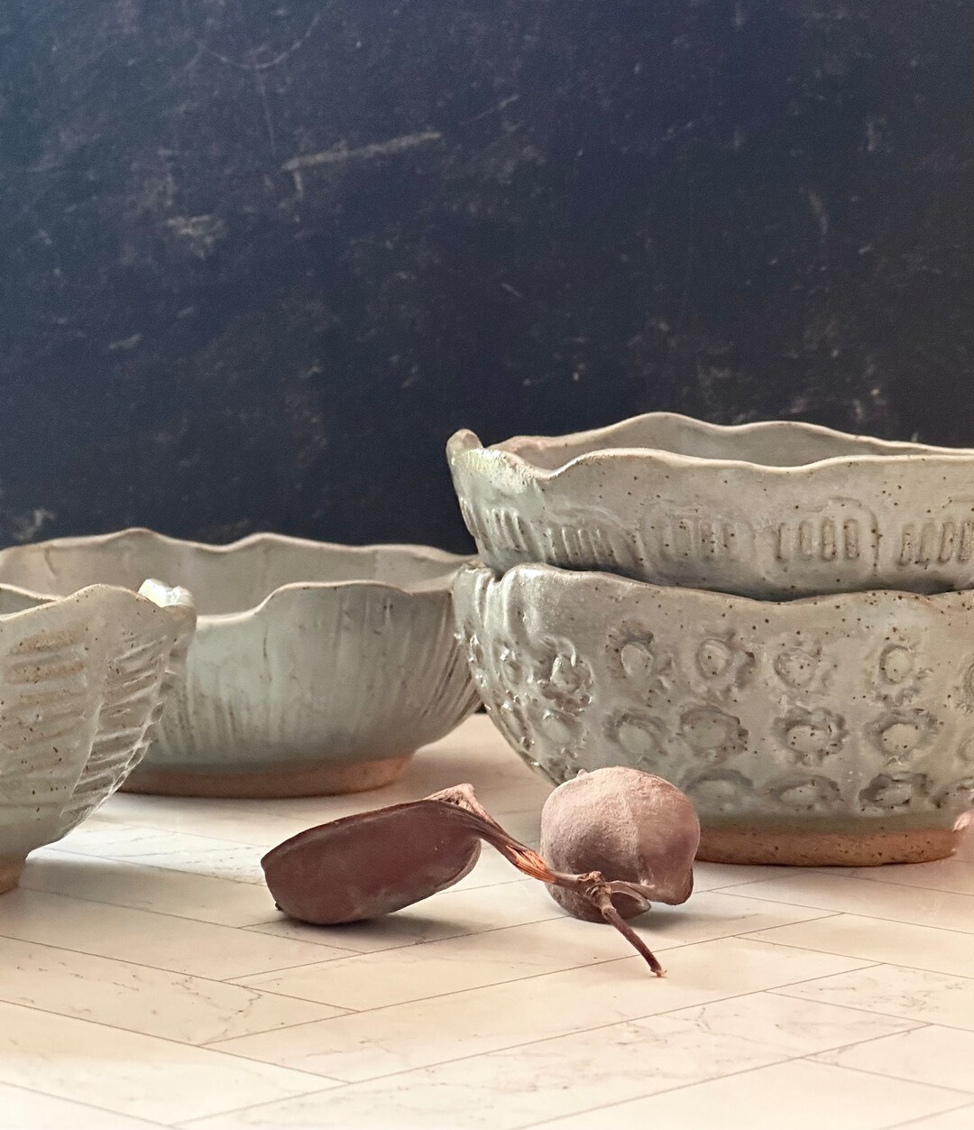 Ceramic Bowls Set of Four , Housewarming Gift, Noodle Bowls, Handmade ...