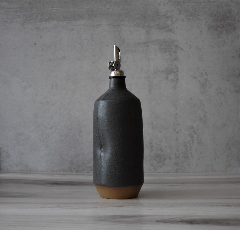 Large Ceramic Oil Bottle Rustic Farm House Decor Olive Oil | Etsy UK