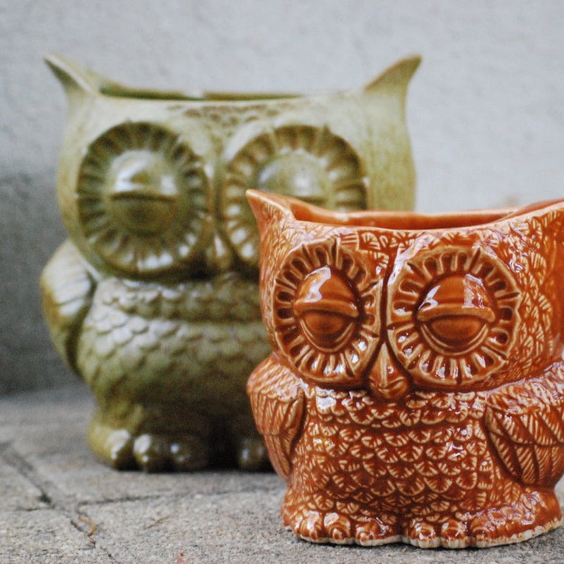 Owl Planter - Etsy