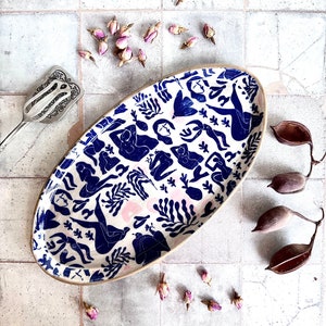 Handmade Ceramic Serving Dish, Charcuterie Board, Vanity Tray - Etsy