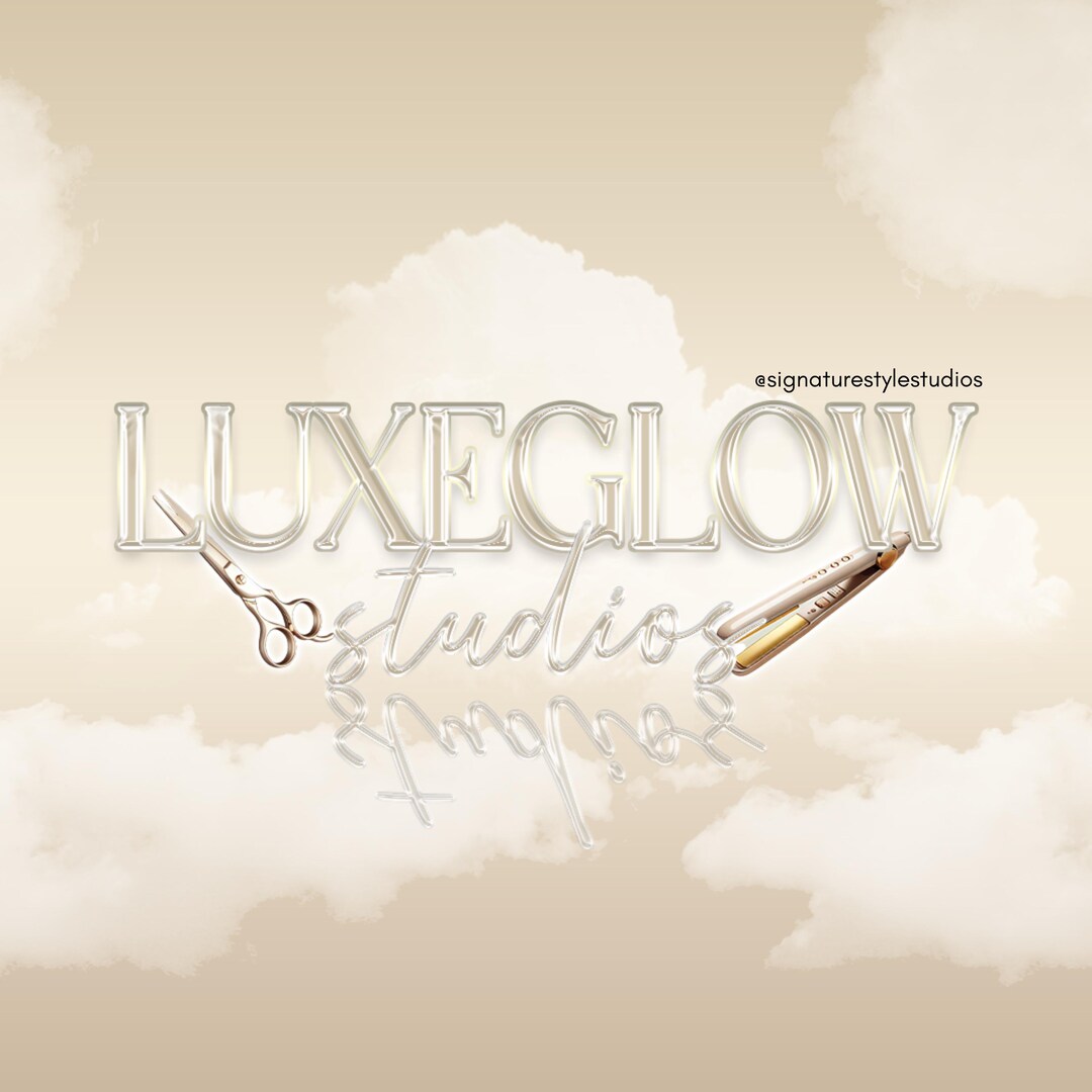 Luxury Pre-made Beige & Gold Beauty Logo W/ Watermark - Etsy