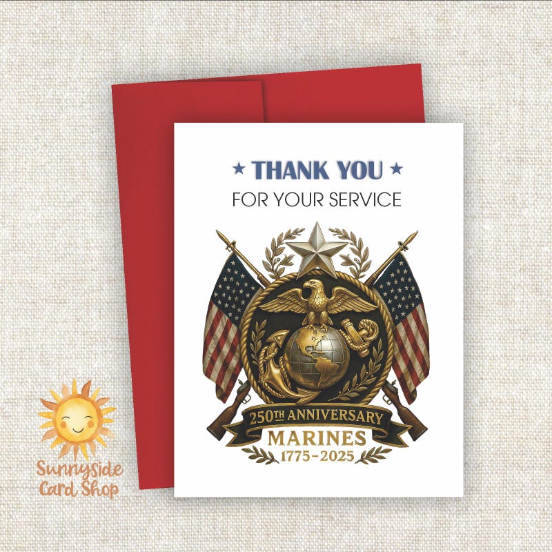 Us Marines Greeting Card - Etsy