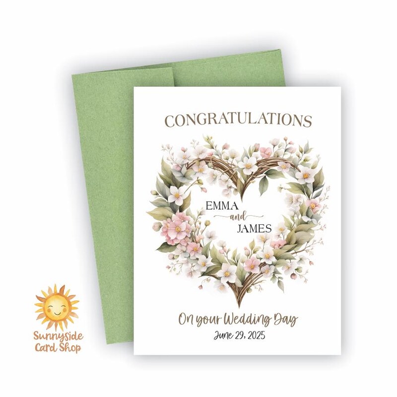 Custom Wedding Congratulations Cards - Etsy