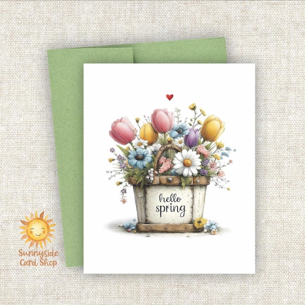 Spring Greeting Cards - Etsy