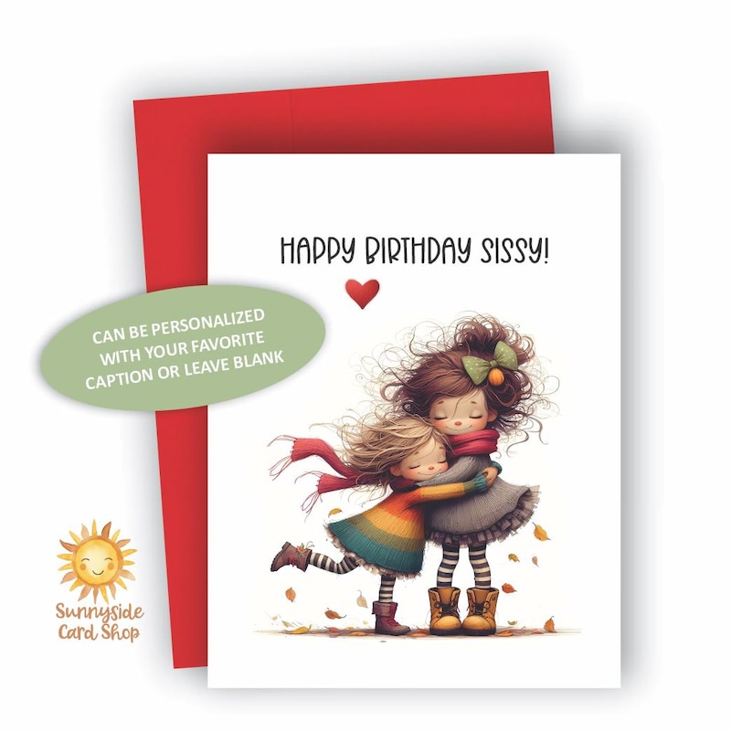 Sister Hug Cards - Etsy