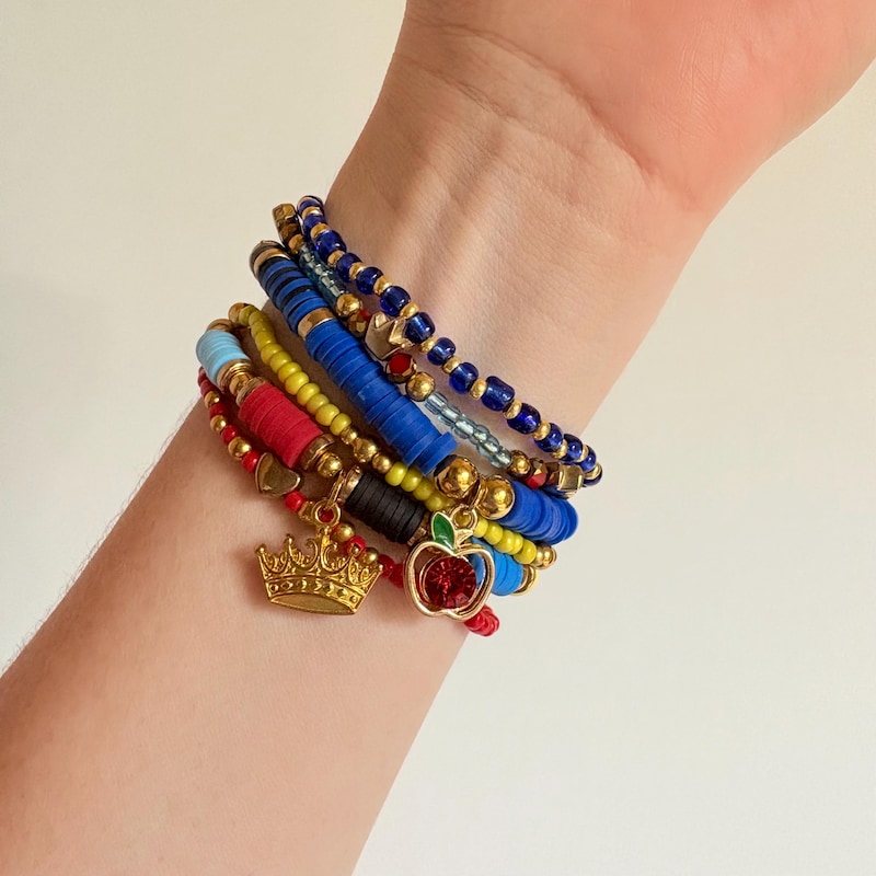 Snow White Bracelet Stack - Etsy