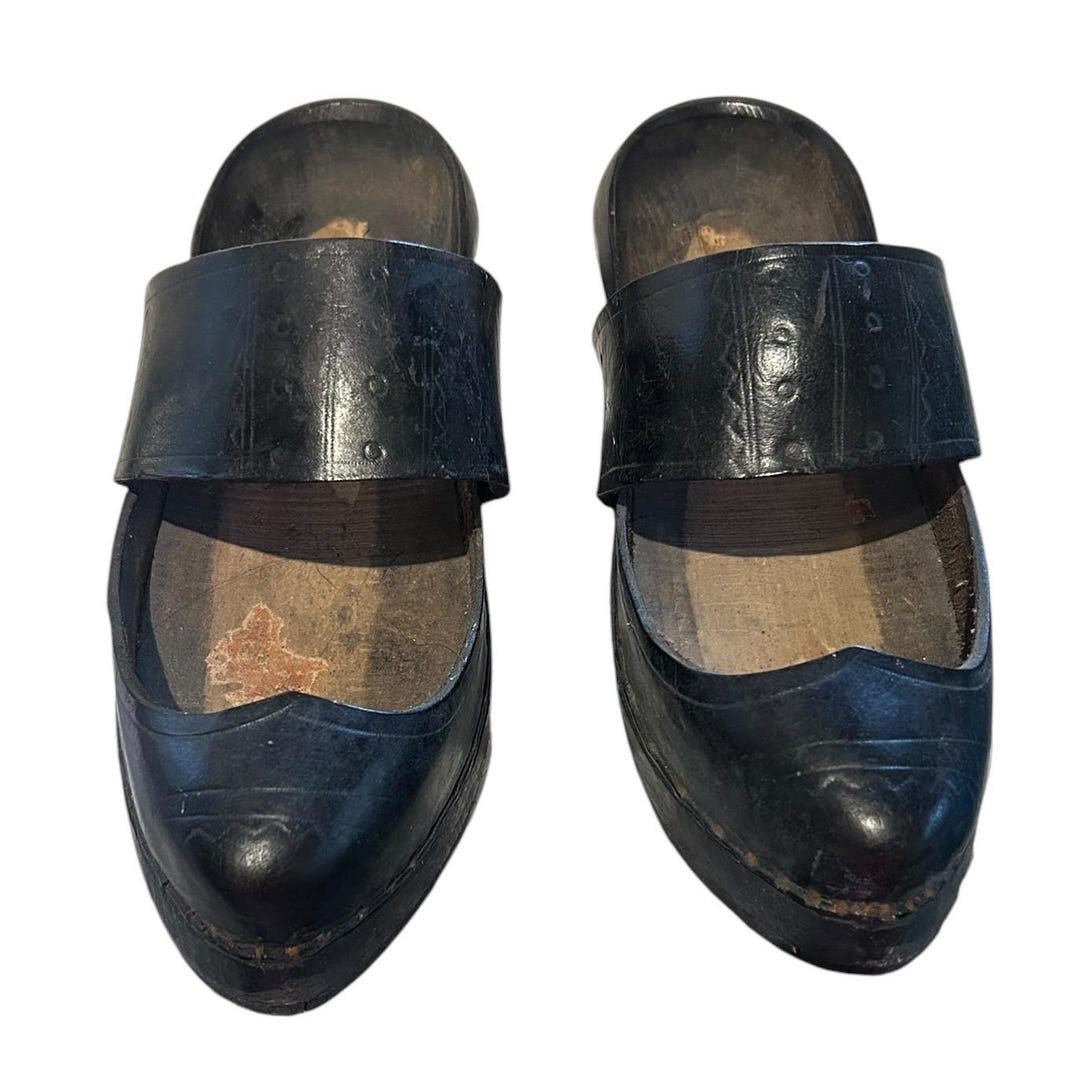 Antique Galoshes, French Clogs - Etsy