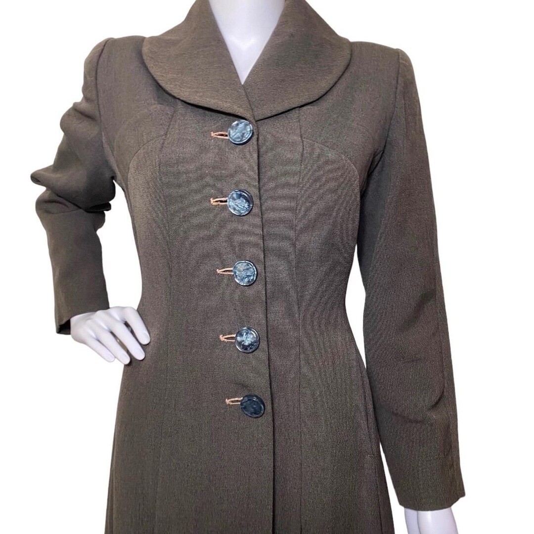1940s Fit and Flare Coat - Etsy