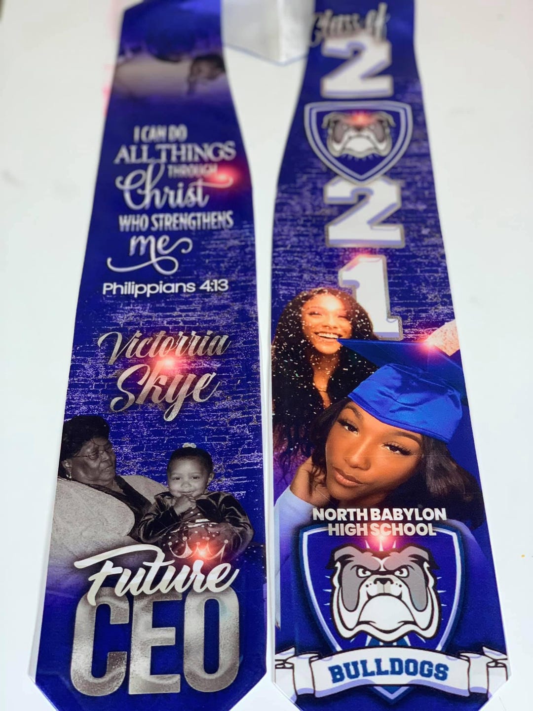 Custom Graduation Stole College Grad Stole High School Grad Stole Class ...