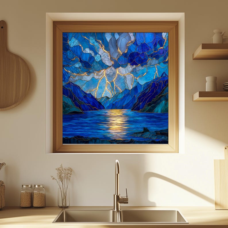 Stained Glass Window Door Film Frosted | PVC Free | Custom Size ...