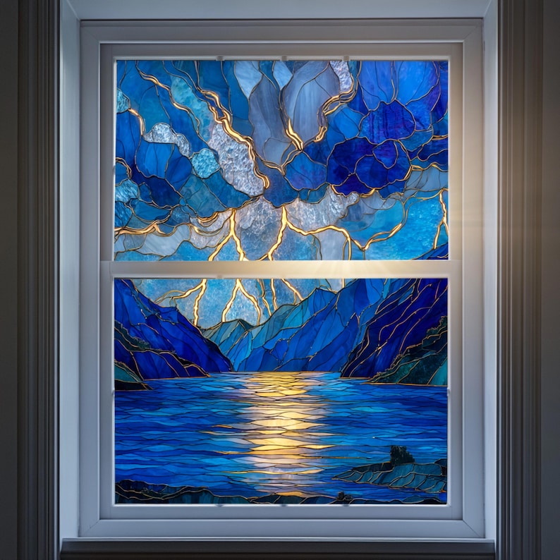 Stained Glass Window Door Film Frosted | PVC Free | Custom Size ...