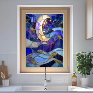 Stained Glass Window Door Film Frosted | PVC Free | Custom Size ...