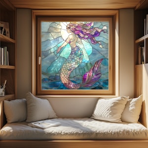Stained Glass Window Door Film Frosted | PVC Free | Custom Size ...