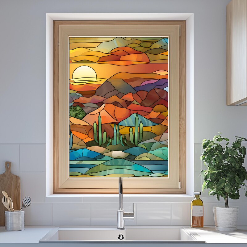Stained Glass Window Covering - Etsy
