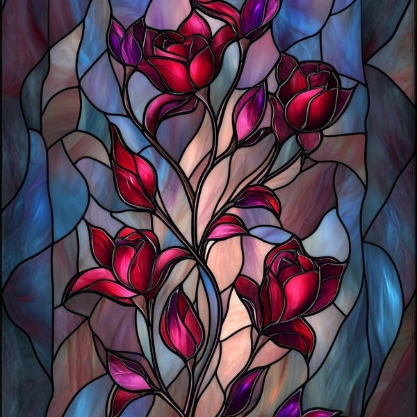 Gothic Stained Glass Film - Etsy