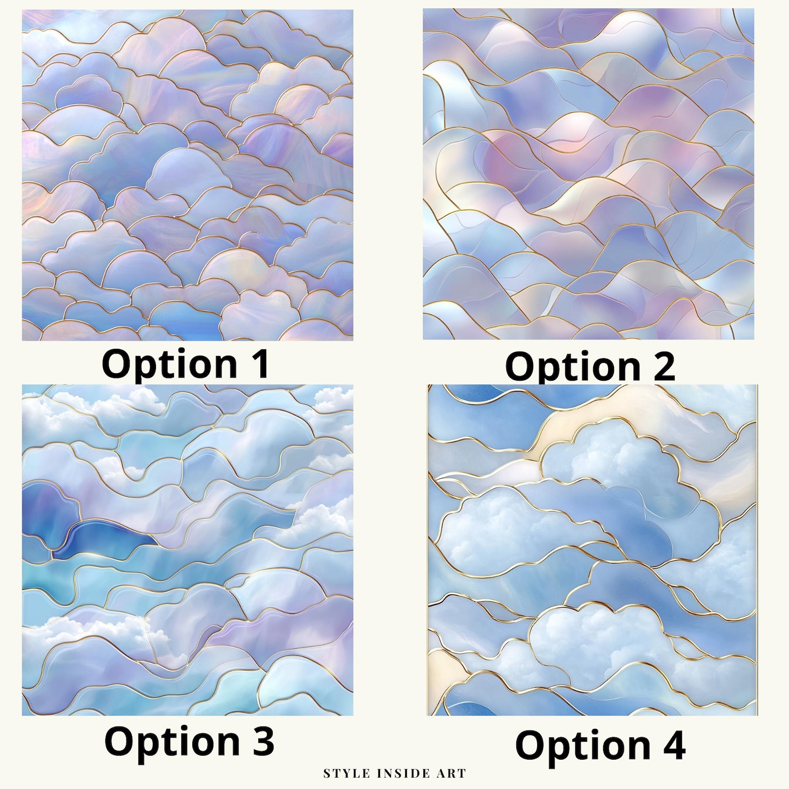 Stained Glass Window Door Film Frosted | PVC Free | Custom Size | Pearl ...