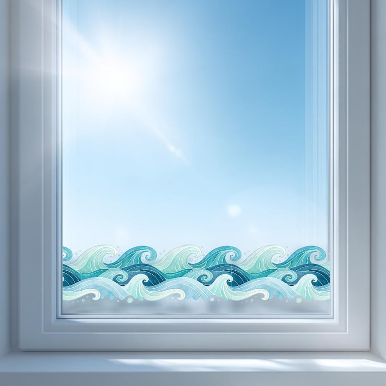Eco-friendly Window Border Cling: Transparent Glass Door Decor - Etsy