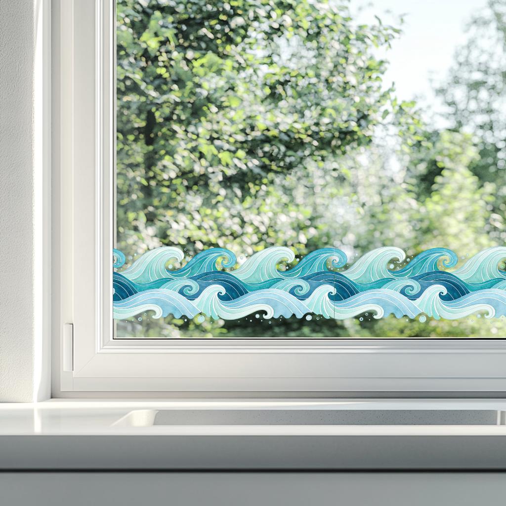Eco-friendly Window Border Cling: Transparent Glass Door Decor - Etsy