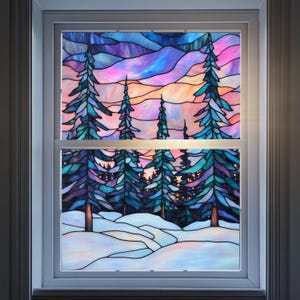 Stained Glass Window Door Film Frosted | PVC Free | Custom Size ...