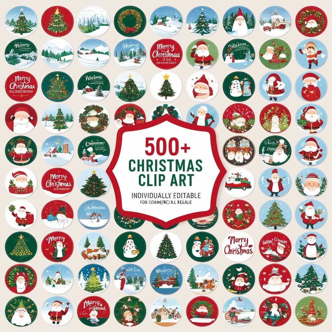 Massive Christmas Clip Art Bundle Pngs, Svgs & More Perfect for ...