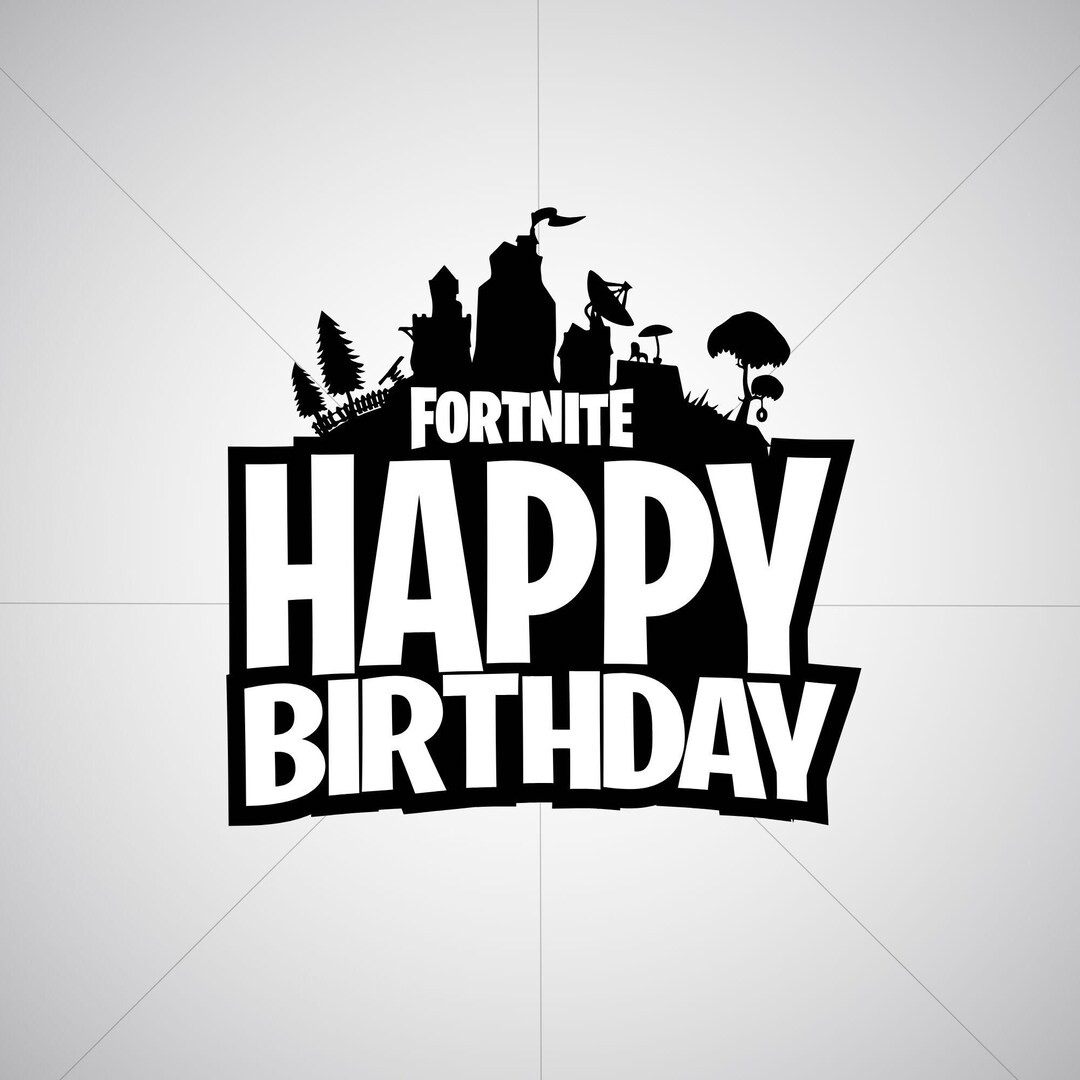 Fort Gaming, F Nite Logo, SVG EPS, AI, Clipart Fornite, Happy Birthday ...