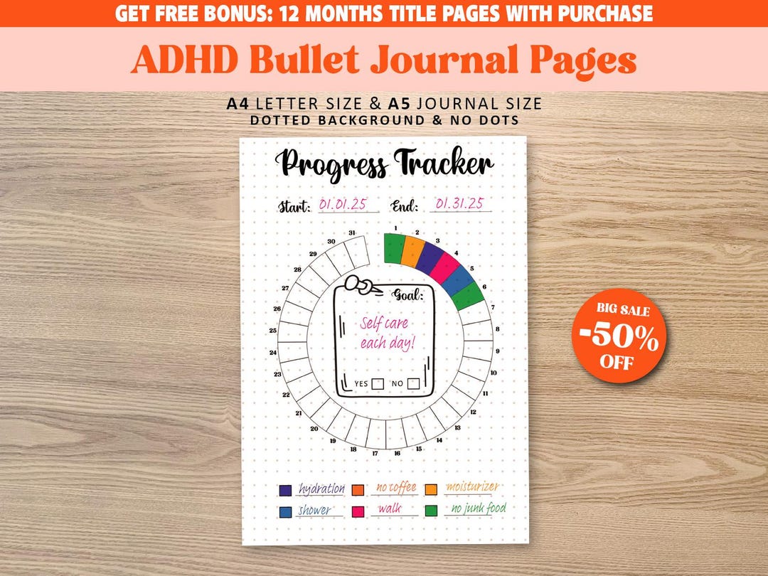 ADHD Progress Tracker – Visualize Small Wins to Stay Motivated, ADHD ...