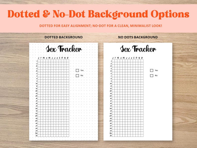 Sex TRACKER, Printable Journal Page, Planner Page, Intercourse Tracker ...