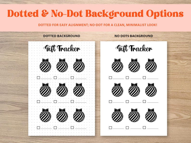 Gift TRACKER, Printable Journal Page, Planner Page, Emotions Tracker ...
