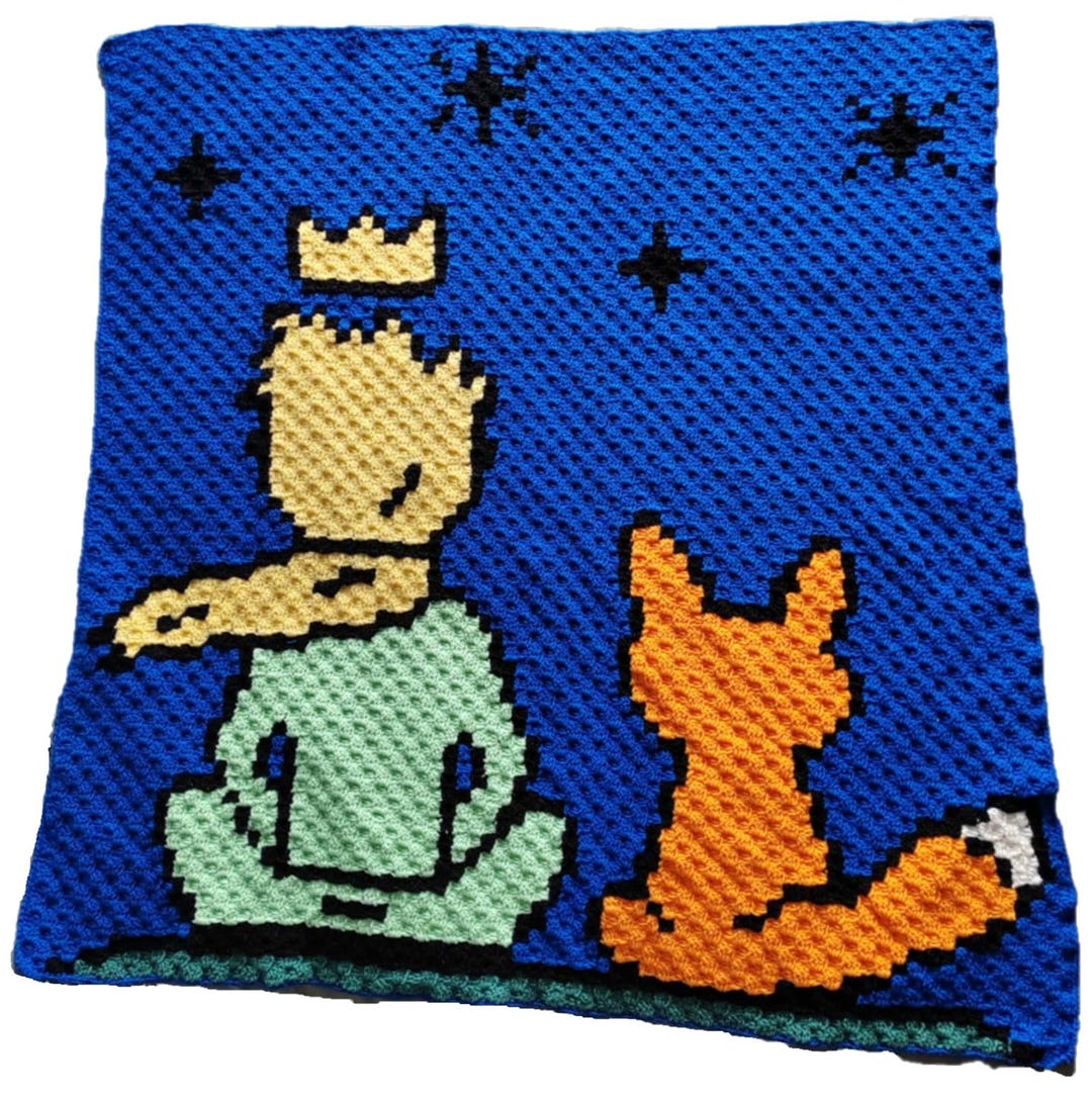 The Little Prince Pattern Crochet Blanket Corner-to-corner C2C - Etsy