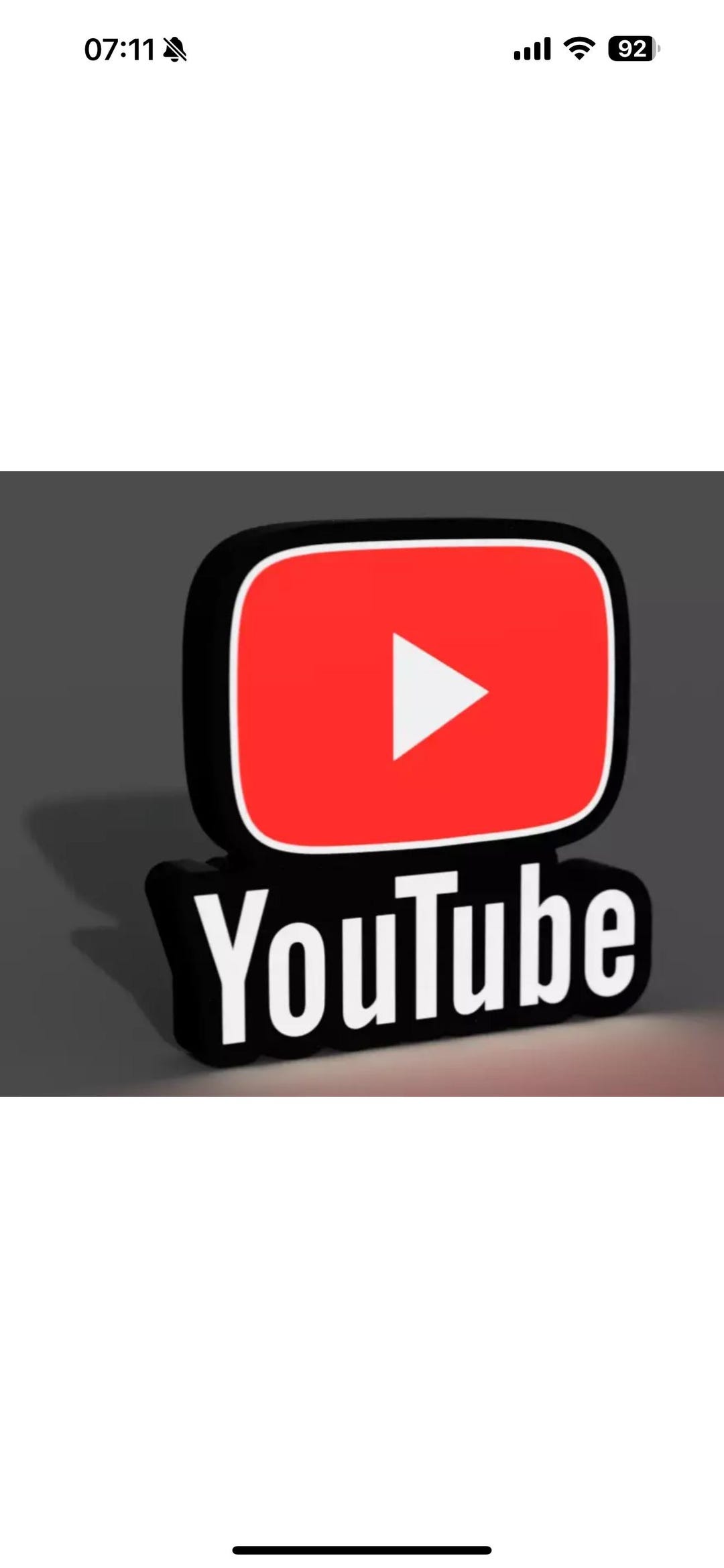 Youtube 3D Printed Light, Custom LED Sign, Personalized Light for ...