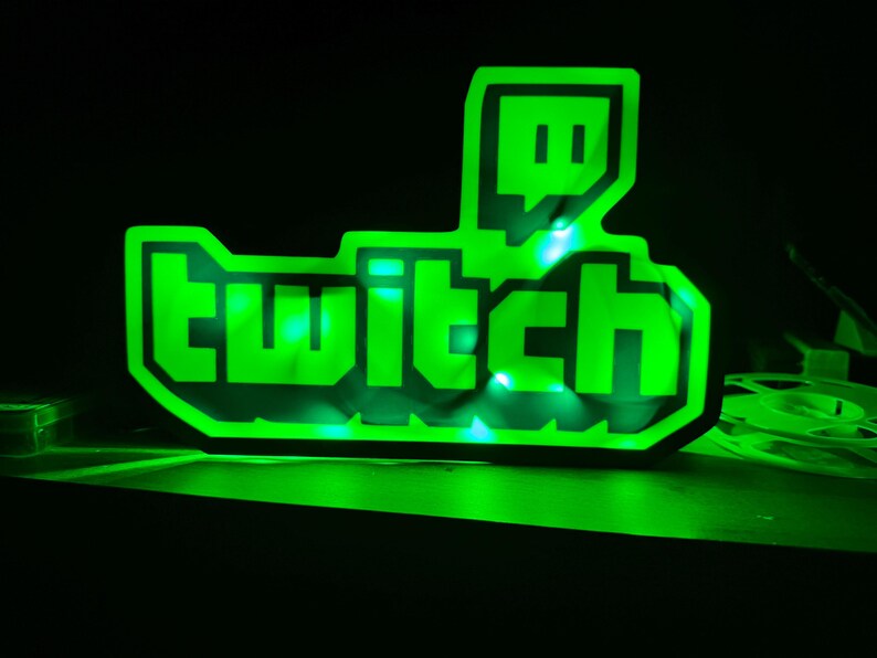 3D Printed Twitch Lightbox - Gaming Room Decor for Twitch Streamers ...