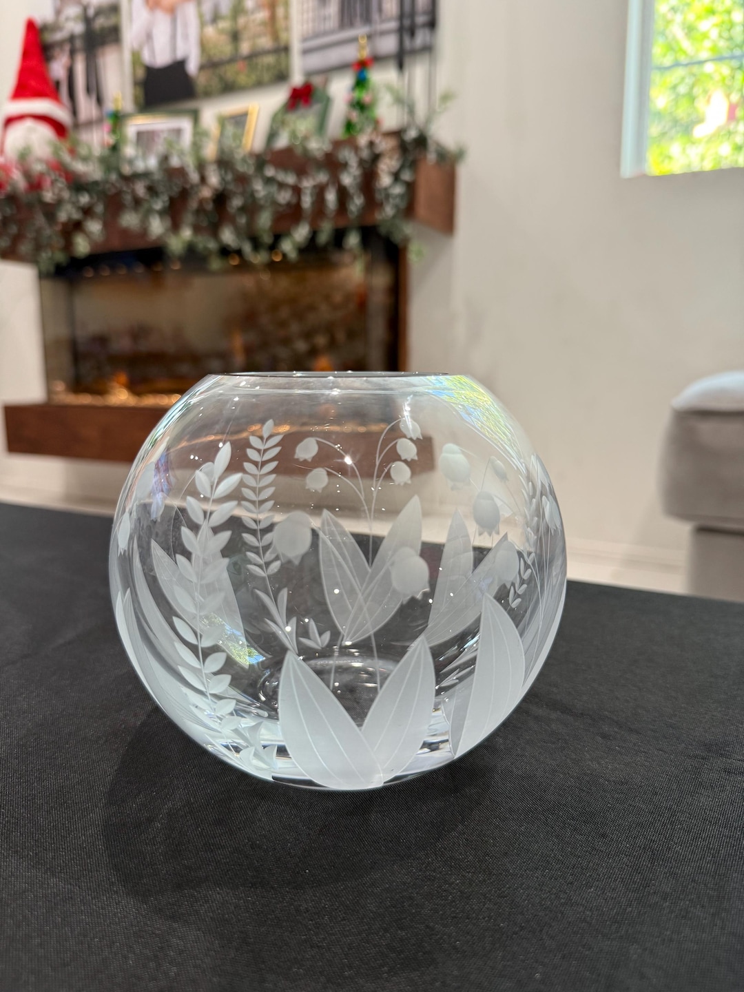 Tiffany & Co. Spherical Glass Vase With Lily of the Valley - Etsy
