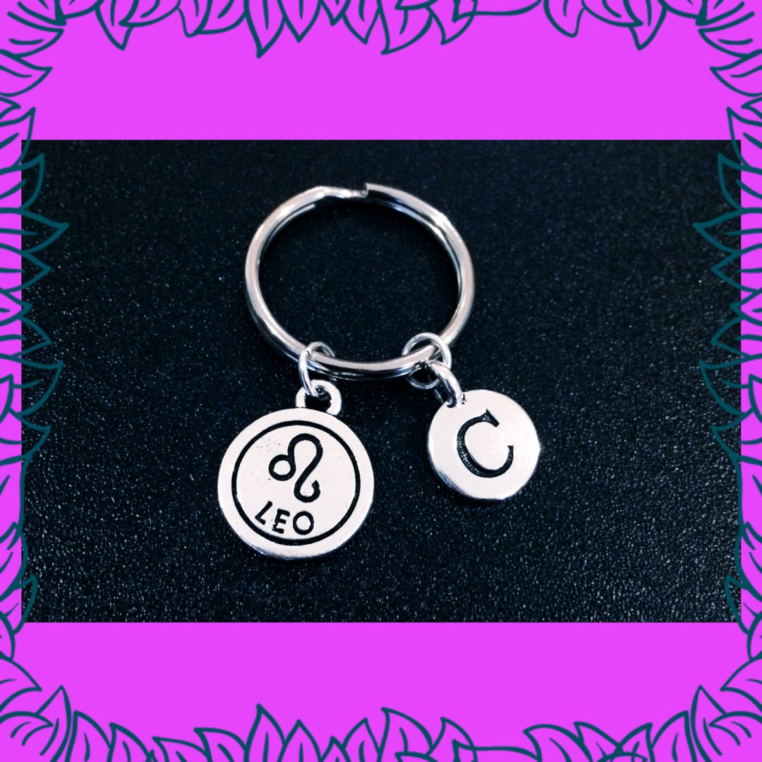 Leo Gifts, Leo Zodiac Keyring, Gift for Leo Horoscope, July August ...