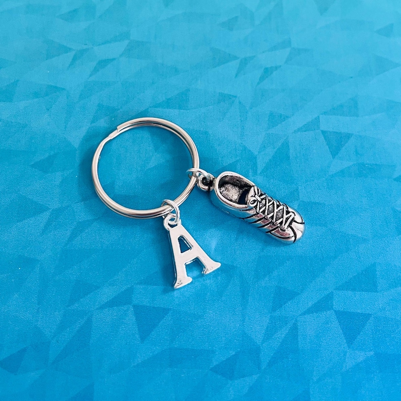 Runner Gift, Trainer Running Shoe Keyring for Women Men, Personalised ...