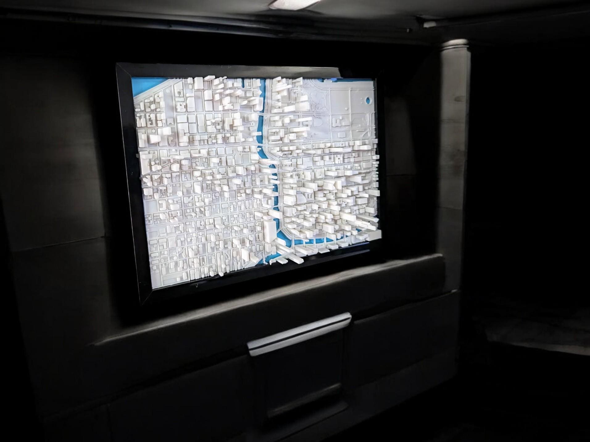 3D Chicago Relief Map, Detailed Cityscape Wall Art, Modern Chicago City ...