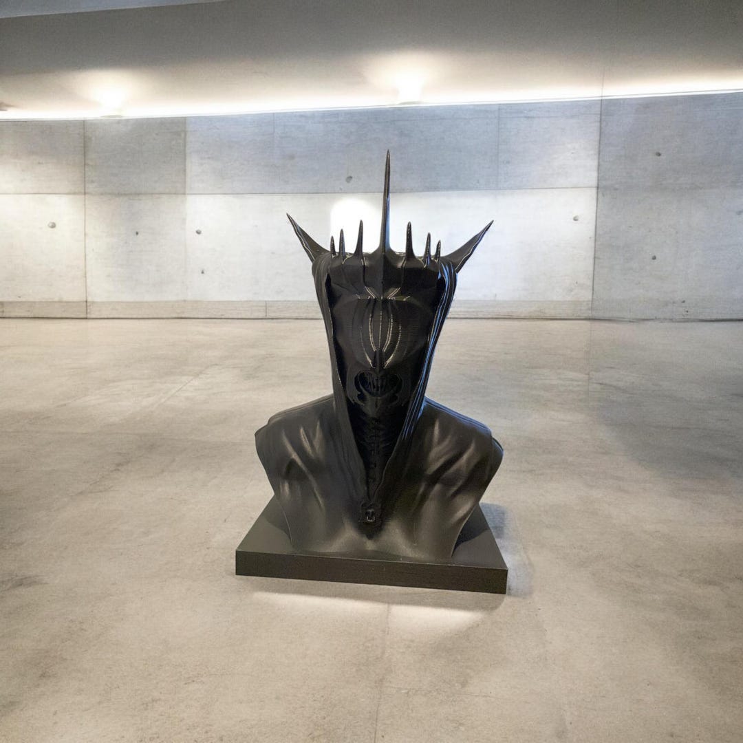 Sauron Figurine 3D Printed Statue, Lord of the Rings Villain ...