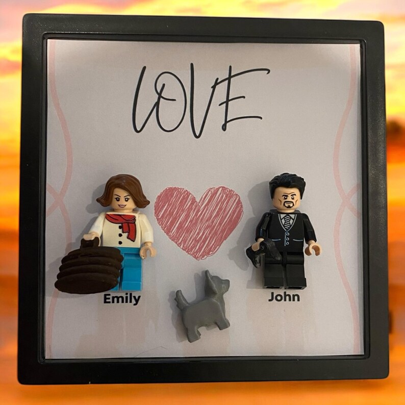Personalized Lego Family Frame Custom Design Picture Frame Named Family ...
