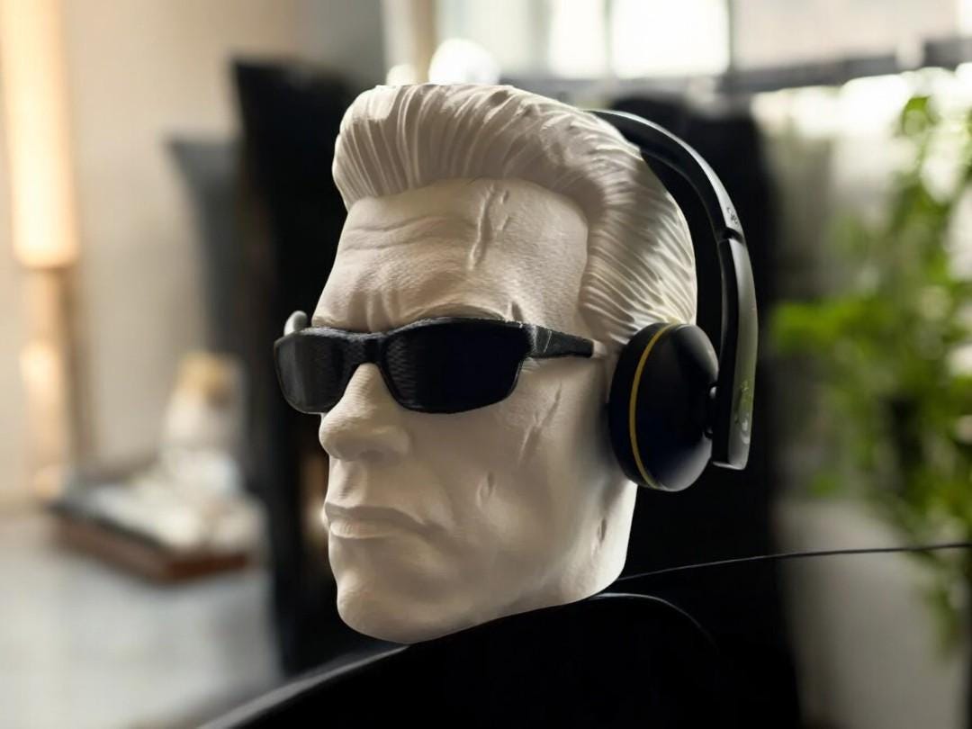 Terminator Bust 3D Printed Statue, Iconic Sci-fi Movie Character Decor ...