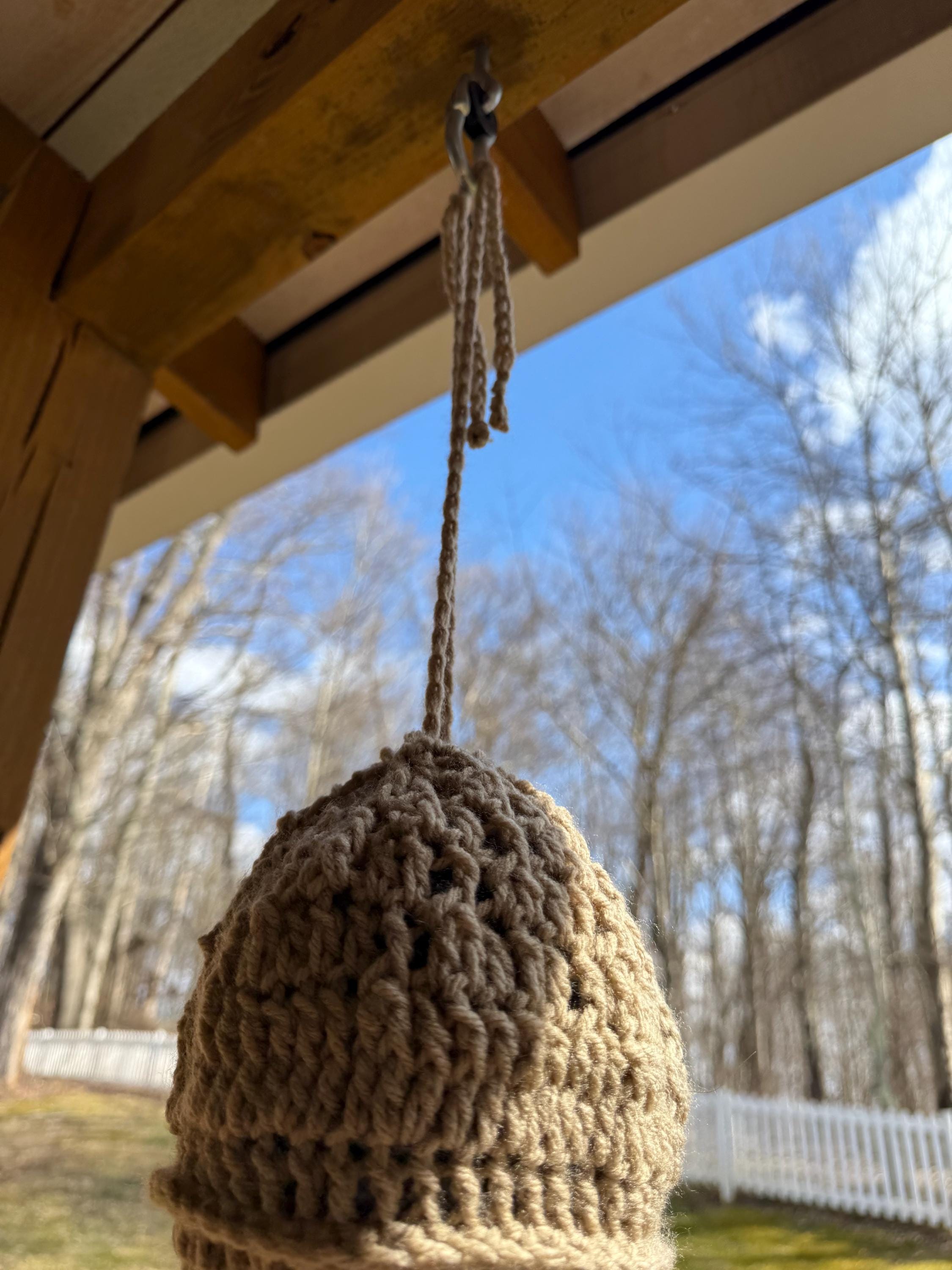 Fake Hornet, Wasp Nest Crochet Hornet, Wasp, Carpenter Bee Deterrent ...