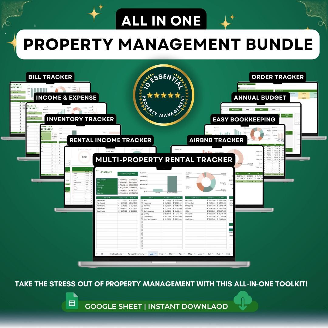 All in One Property Management Bundle - Etsy