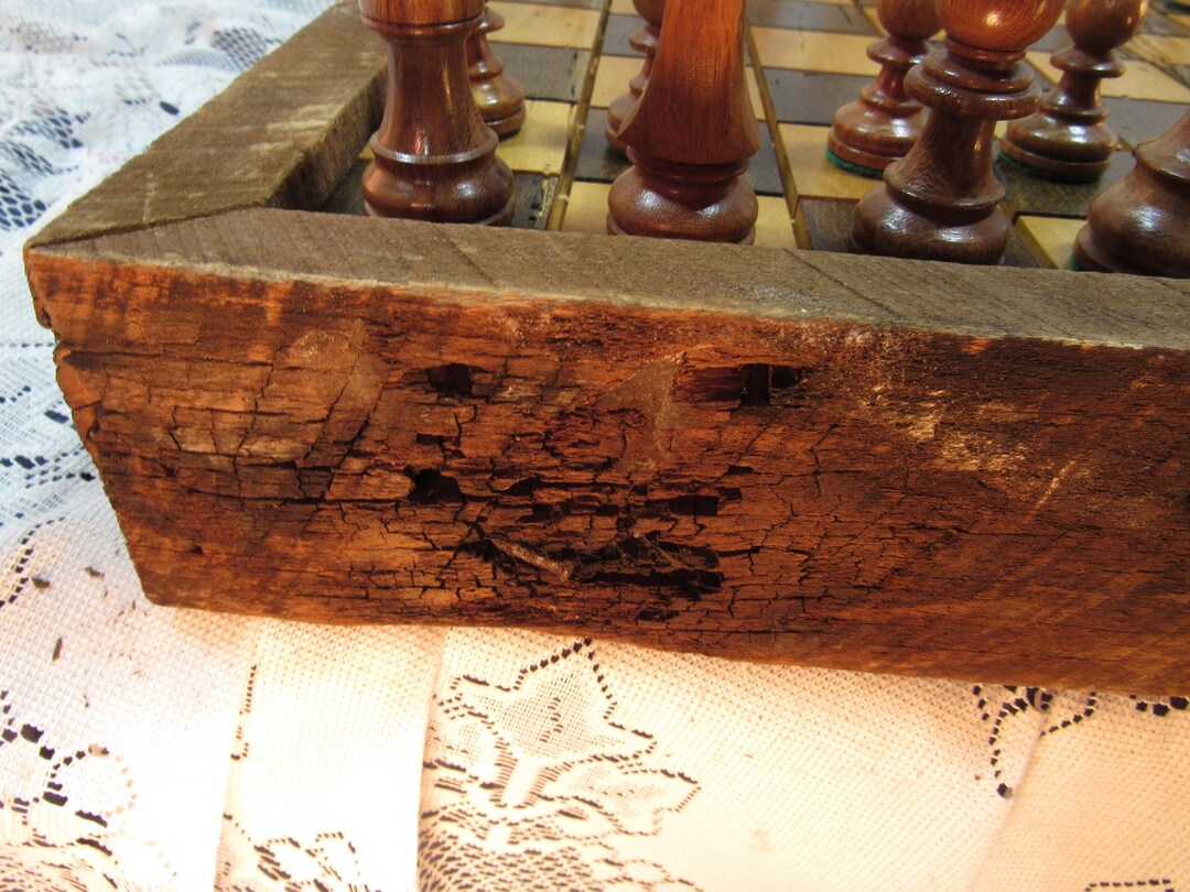 Exceptional Tobacco Barn Chess Set From Reclaimed Barn Woods Sku64 - Etsy