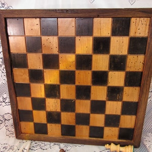 Ton of Worm Holes Chess Set in Reclaimed Wormy Chestnut Barn Wood Sku ...