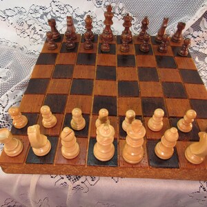 Thousands of Worm Holes Barn Beam HUGE CHESS SET in Wormy - Etsy
